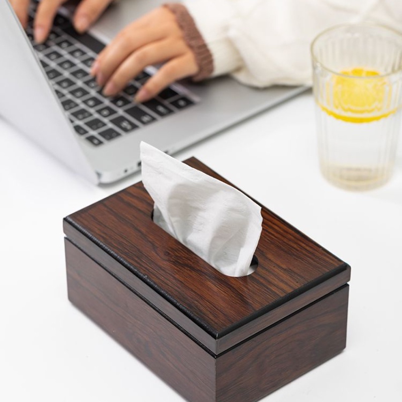【SG STOCK】Wooden Tissue Box Tissue Holder Napkin Dispenser Box Tissue ...