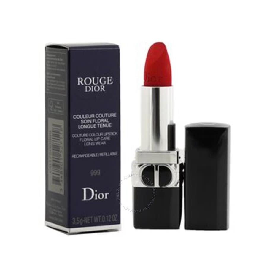 DIOR Rouge Dior Lipstick 3.5g 999 Velvet / Metallic / Matte / Satin | Shopee Singapore