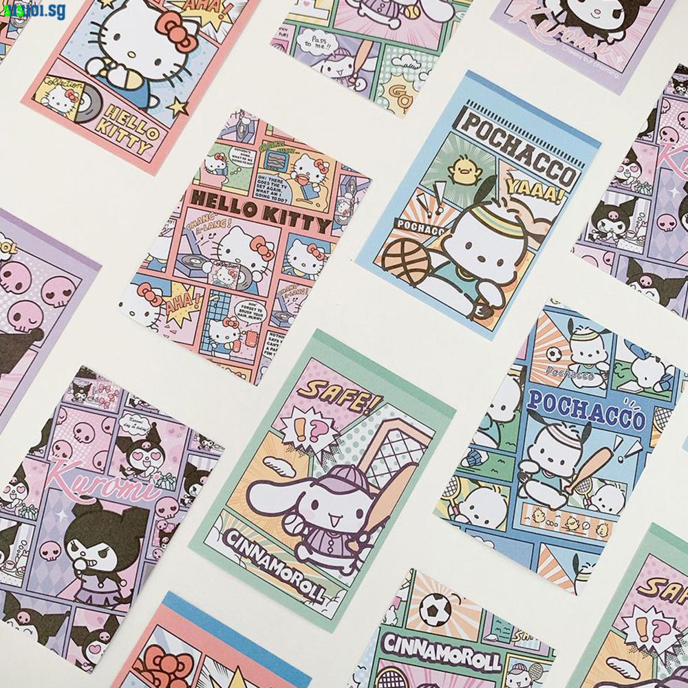 20pcs Cute Cartoon Sanrio Stickers Kawaii Girls Decals Hello Kitty Seal ...