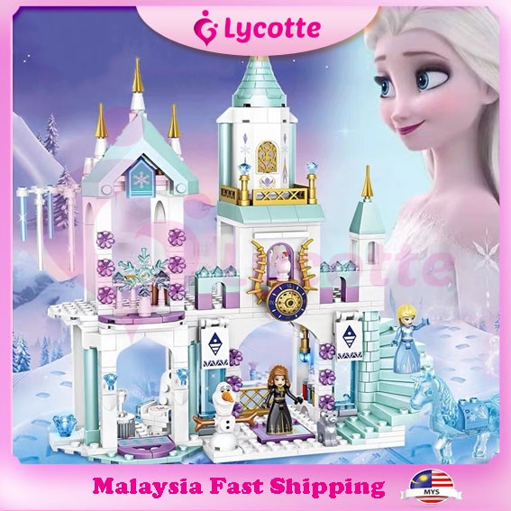 LYCOTTEmy 568pcs 360pcs Frozen Castle Block Blocks Dollhouse Playset ...