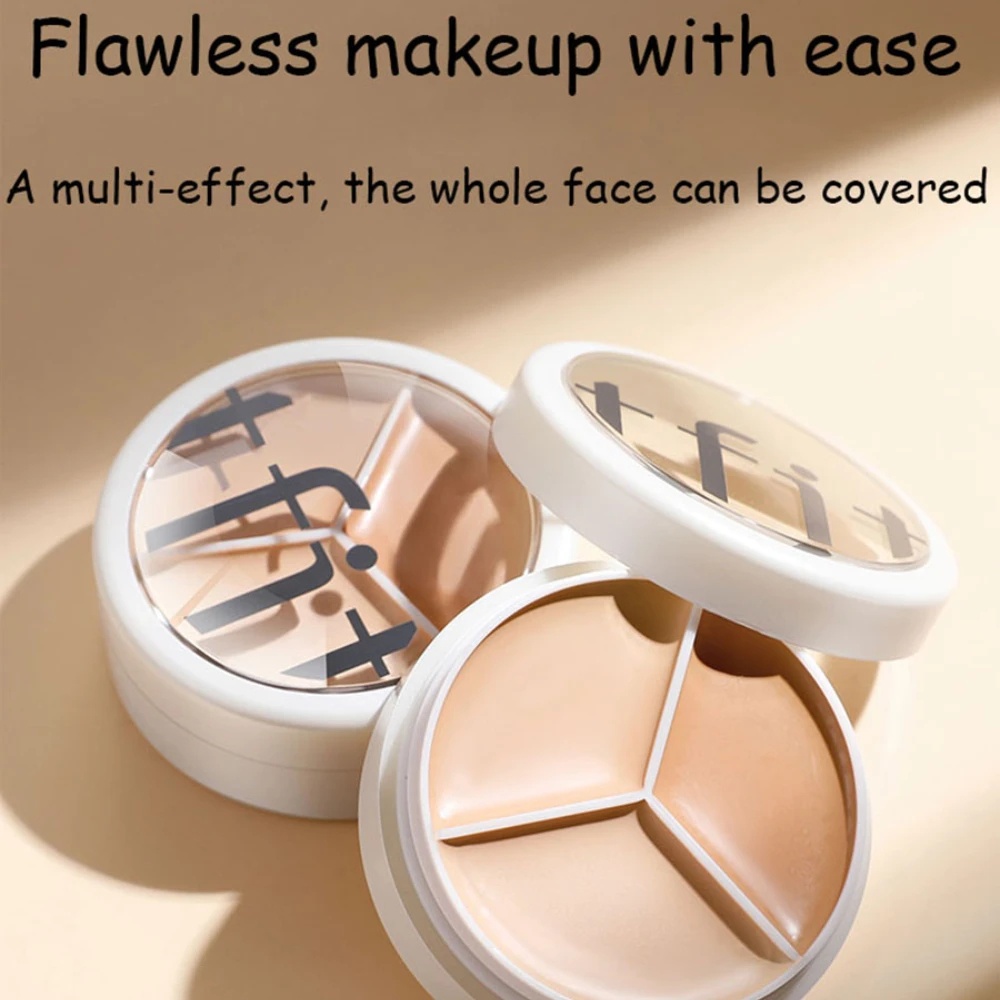 TFIT Tri-Color Concealer Cover Spots Dark Circles Under Eyes Acne Marks ...
