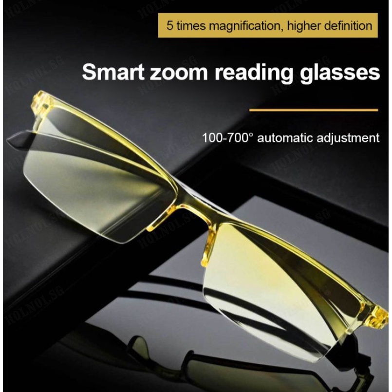 【🚚SG STOCK】Smart zoom gradient color reading glasses Presbyopic ...