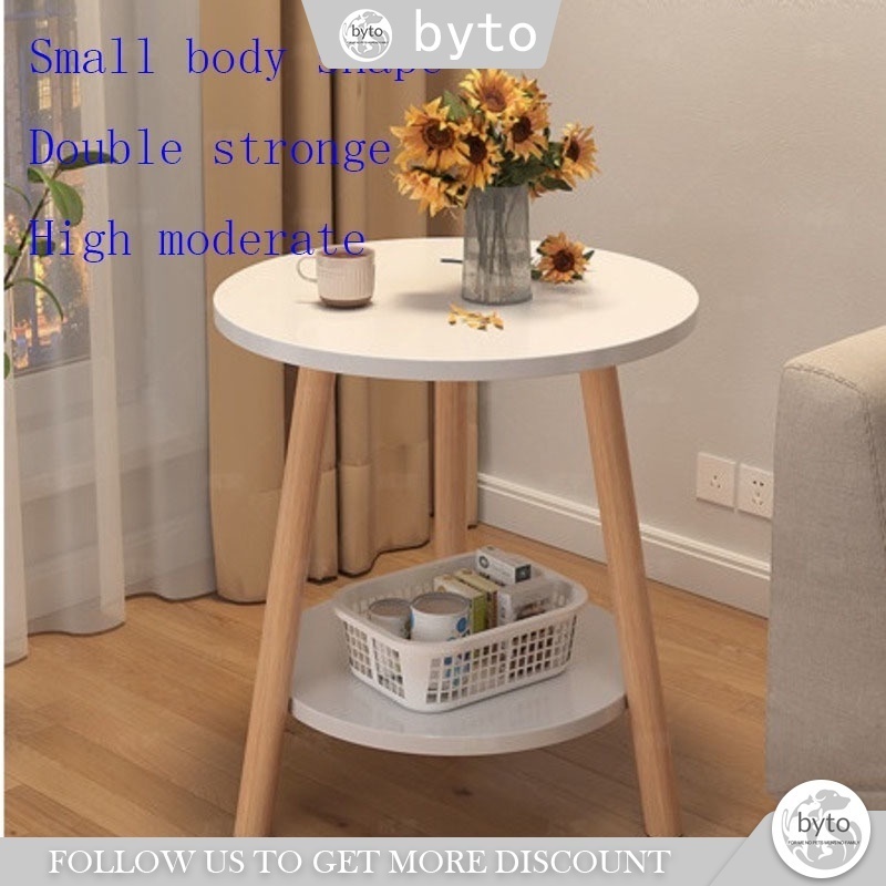 Byto Arod Small Round Table Coffee Table, Simple Living Room, Sofa Side ...
