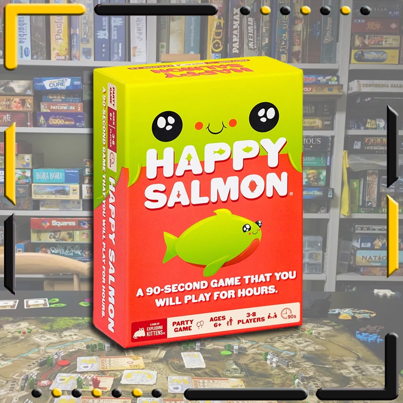 Exploding Kittens Card Game Happy Salmon Family-Friendly Party Game ...