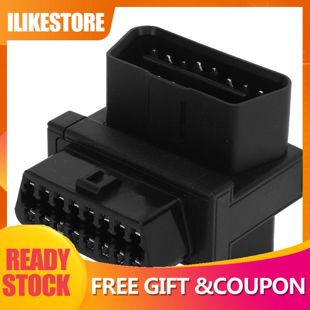 Ilikestore 16 Pin OBD2 Adapter Male To 2 Female OBD Splitter Connector ...