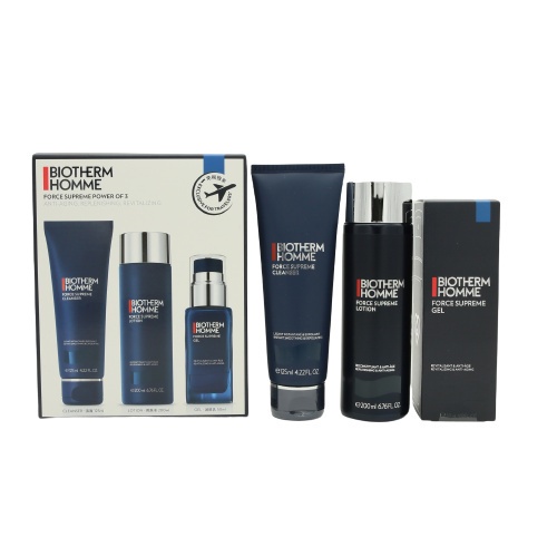 BIOTHERM Force Supreme Men's Care Set : Cleanser 125ml / Lotion 200ml ...