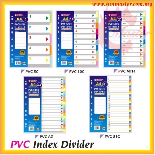 PVC Index Divider | PP Index Divider | Plastic Index Divider | 5tabs ...