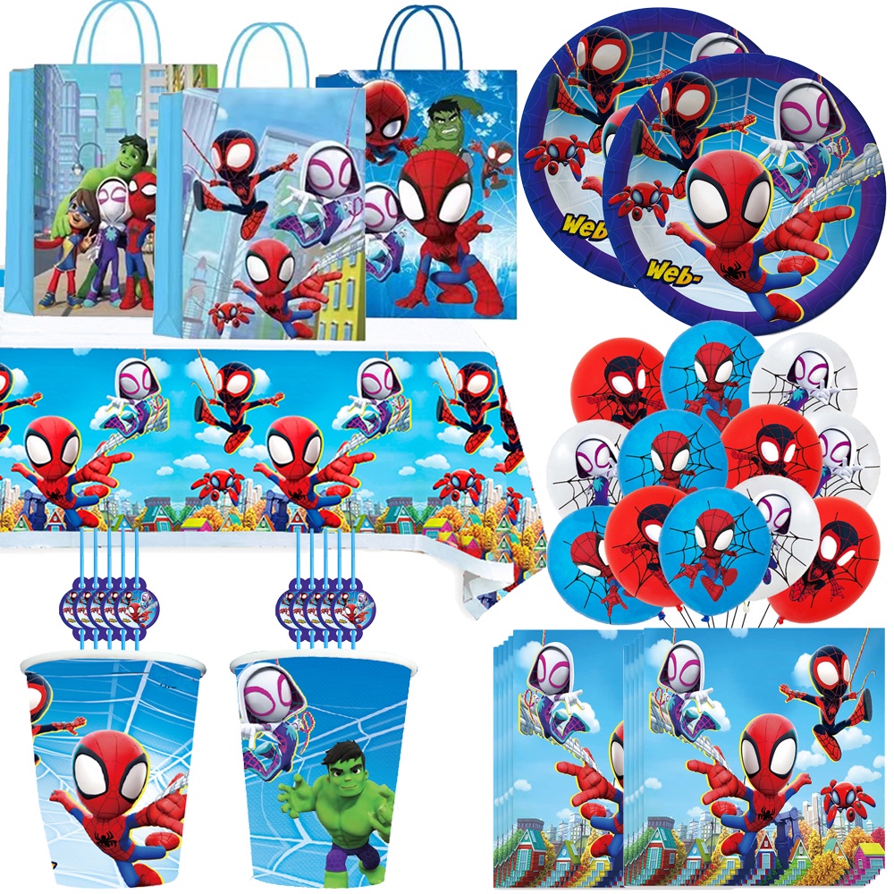 Spidey And His Amazing Friends Party Decoration Spiderman Birthday ...
