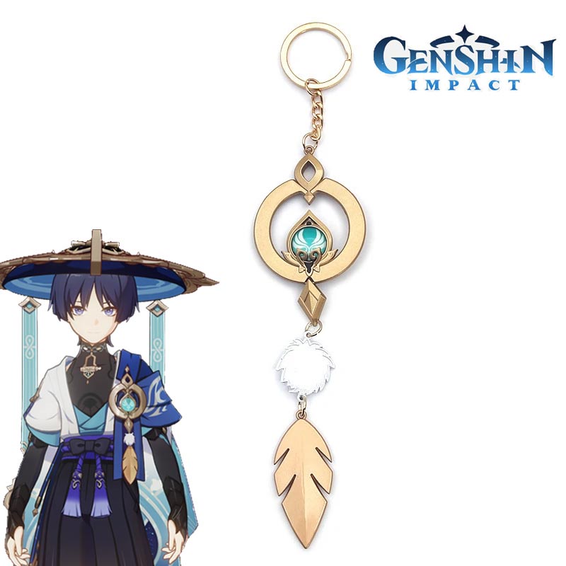Genshin Impact Keychains Wanderer Vision Of God Keychain Cosplay Venti ...