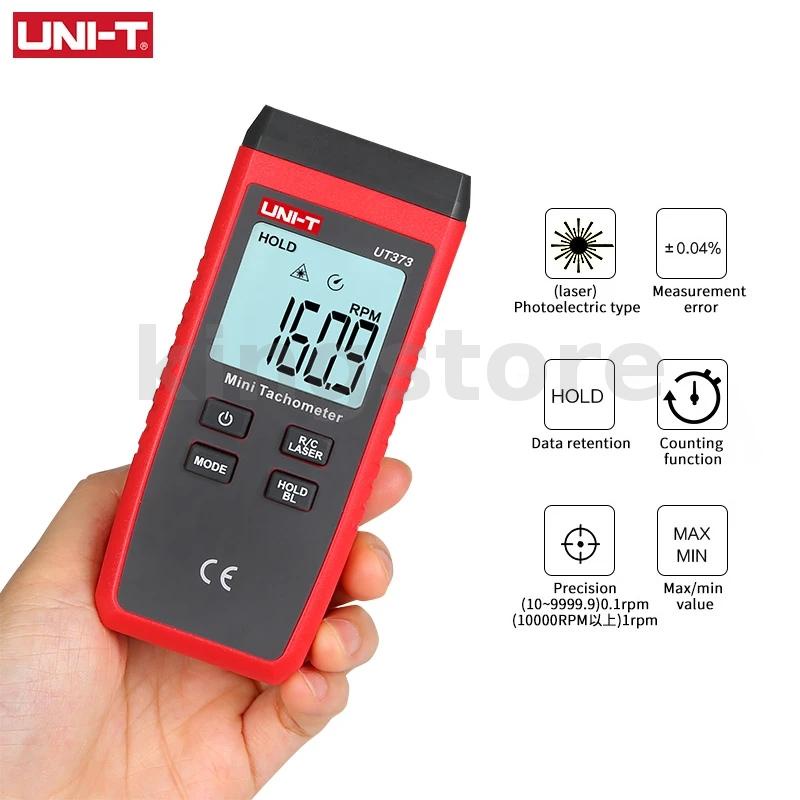 UNI-T UT373 Mini Digital Laser Tachometer Non Contact 99999 RPM Gauge ...