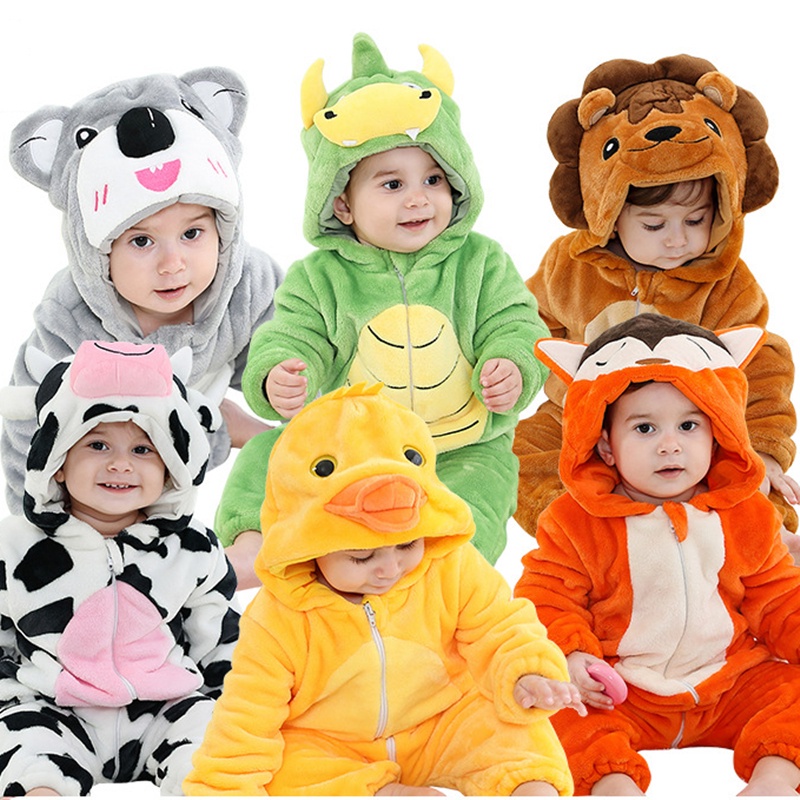 Baby One Piece Romper Baby Animals Cosplay Costumes Kigurumi Kids ...