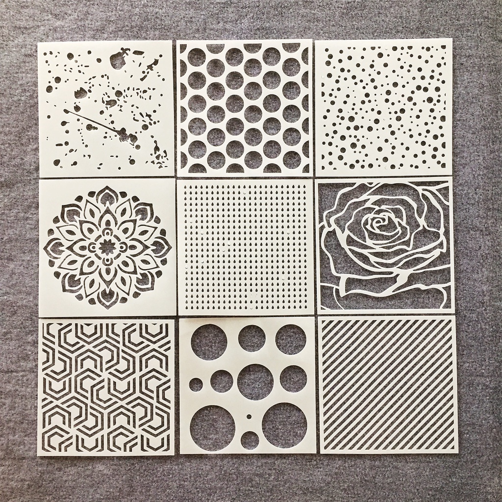 Pre-Drawing Decorative Border Ruler Spray Masking Plate Painting ...