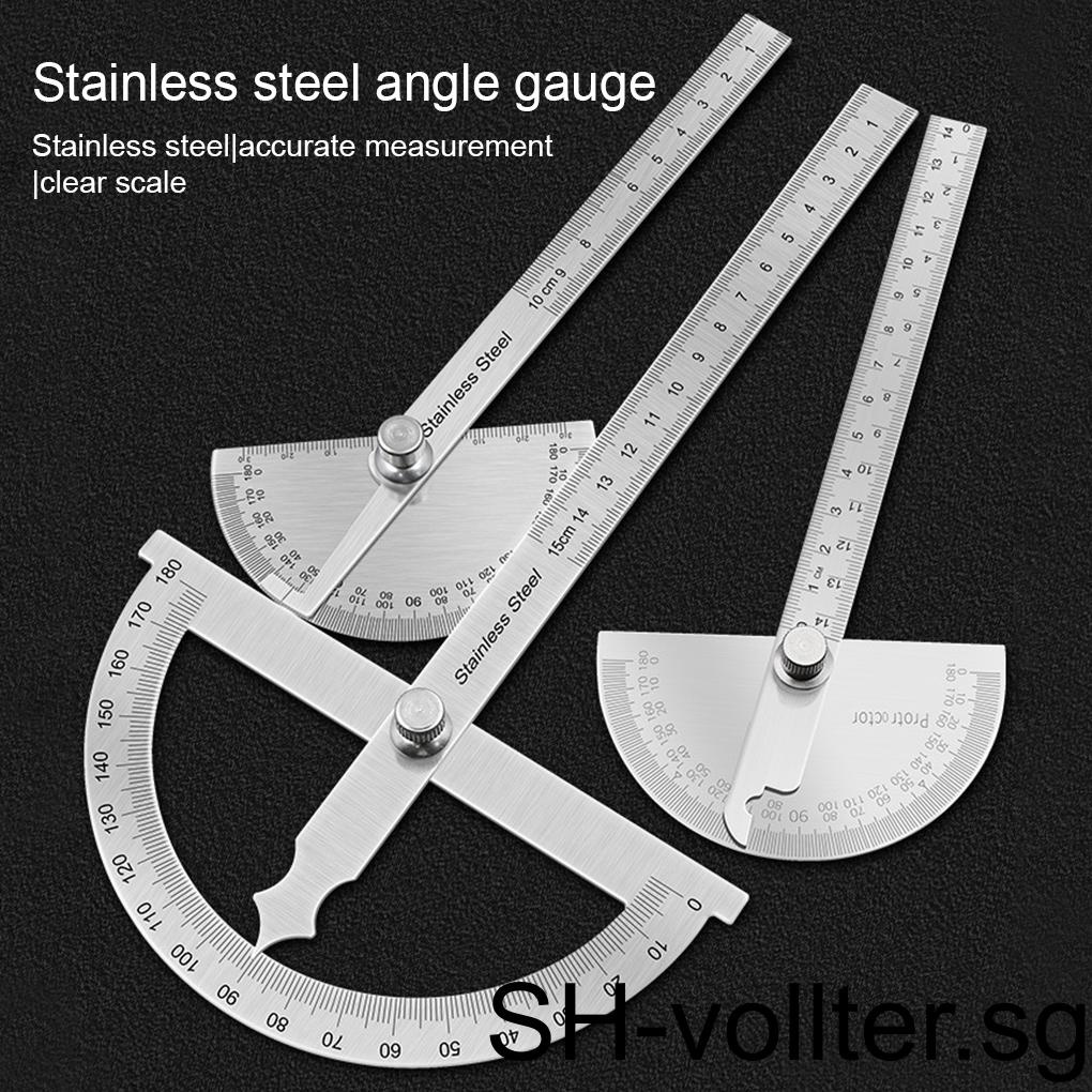 180° Protractor Angle Rulers Universal Worker Stainless Steel ...