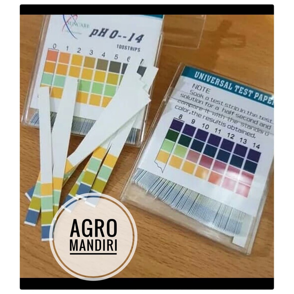 Suncare 100 Strip Litmus Paper/pH Meter Paper Universal 0-14 Original ...