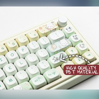 Pochacco Dog Keycaps 144Keys/Set DYE-SUB MOA Profile PBT DIY Custom for ...
