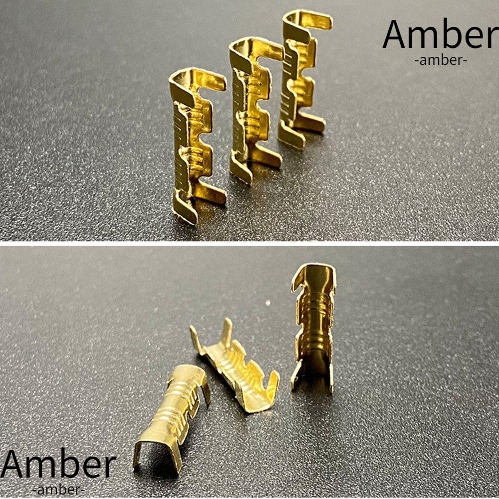 AMBER Wire Harness Cold Inserts Connectors Gold Color 453 U-shaped ...