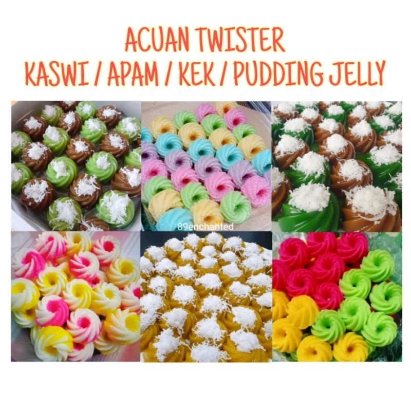 Acuan Kaswi Twister Steamed Mold Acuan Kuih Plastik Acuan Twister Kuih ...