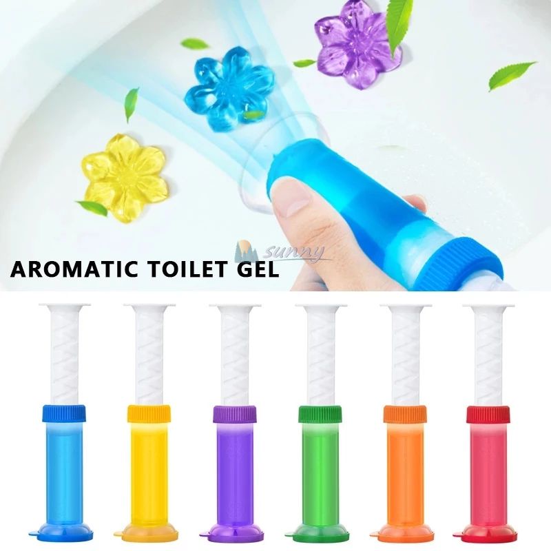 Toilet Detergent Needle Gel Floral Scent Odour Removal Flower Deodorant ...