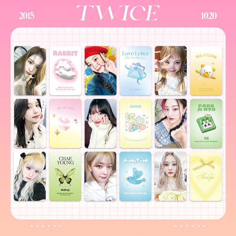 6pcs/set TWICE Photocards Momo Sana Mina Jihyo Dahyun Tzuyu Nayeon ...