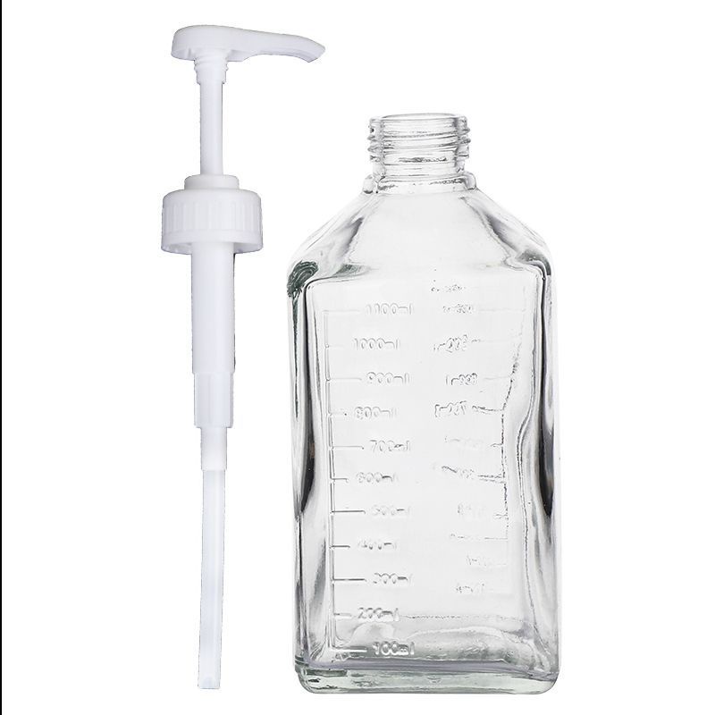 Quantitative Hand Pressure Type Sugar Pump Bottle Glass Fruit Sugar ...