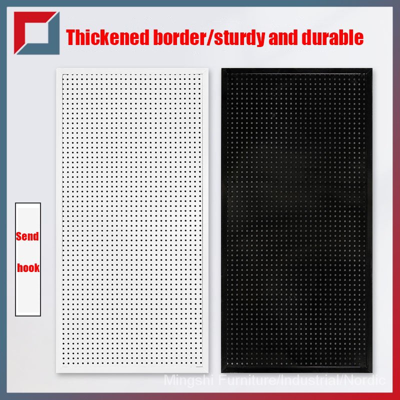 Hole board with frame, hardware tool display rack, perforated hanging ...