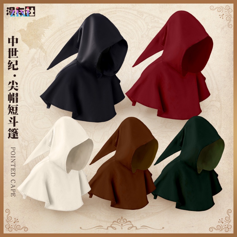 Medieval Costume Death Hooded Cape Halloween Stage Costume Vampire ...