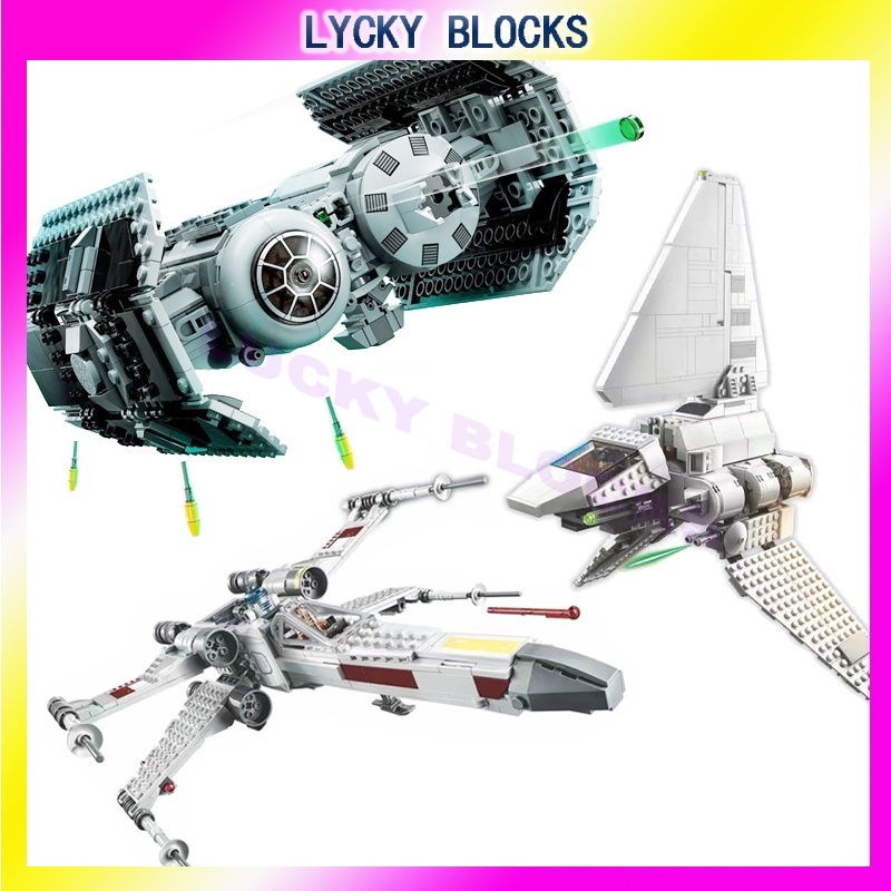 Building Blocks Star Wars TIE Bomber Empire Space Shuttle X-Wing ...