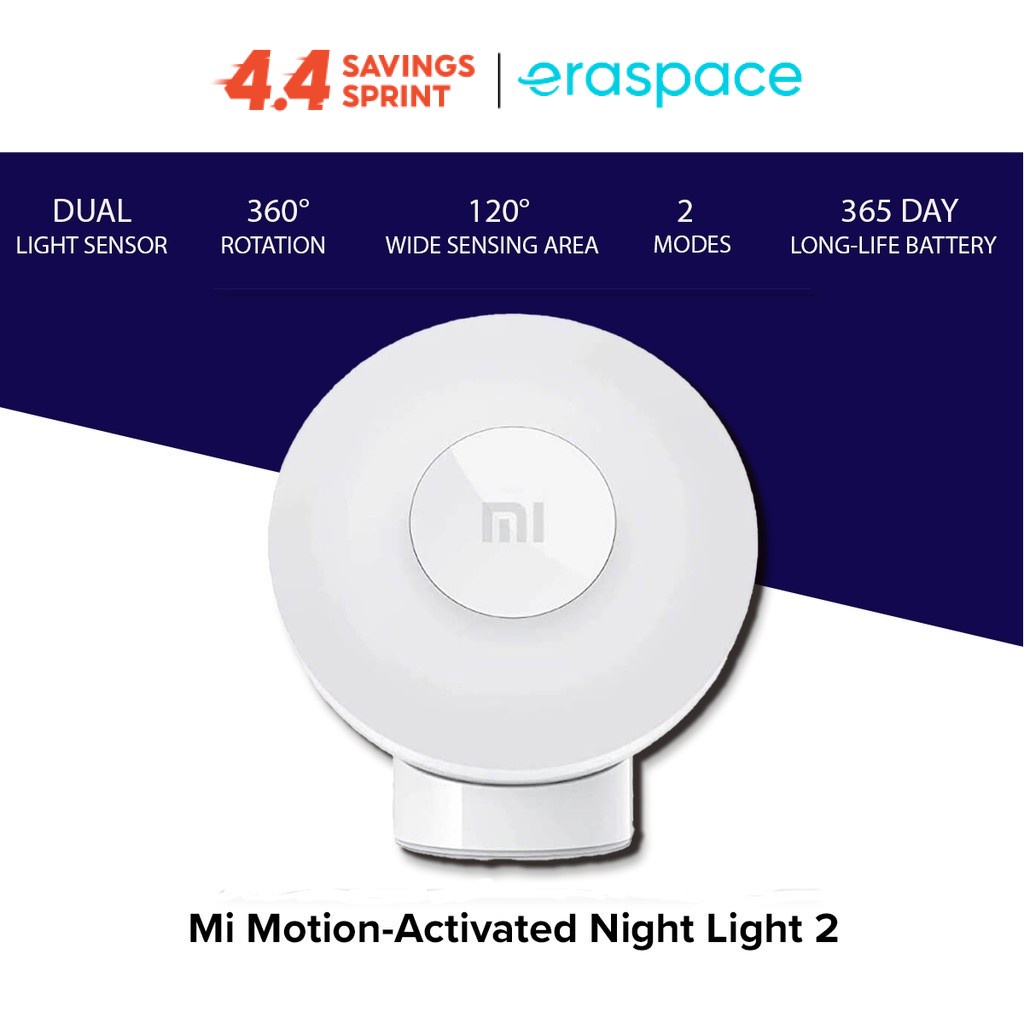 Xiaomi Mi Motion Activated Night Light 2 (White) | Shopee Singapore