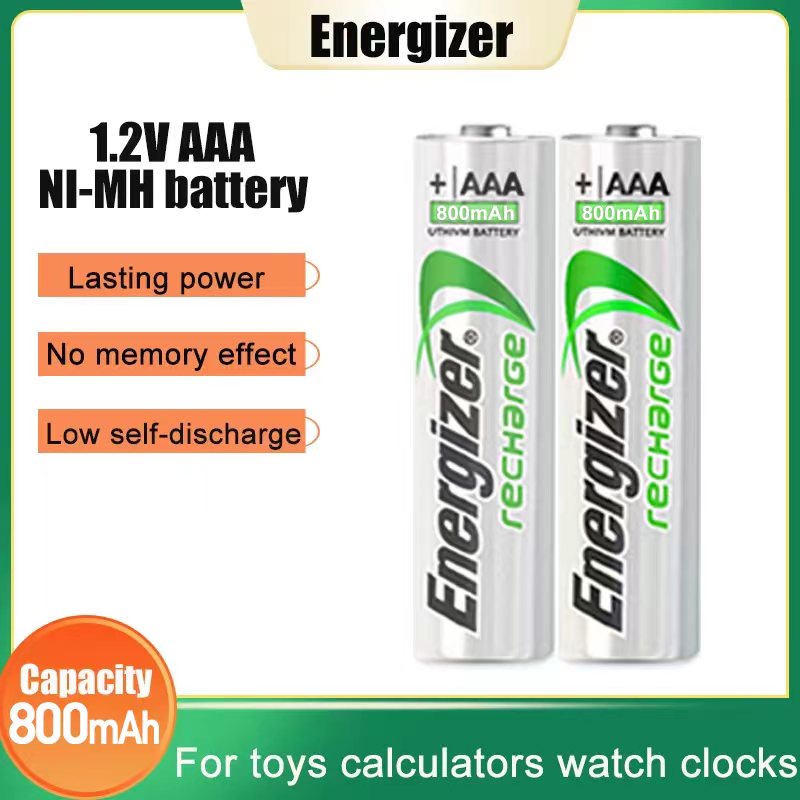 Energizer 3A 1.2V 800mAh AAA NI-MH Rechargeable Batteries For Shaver ...