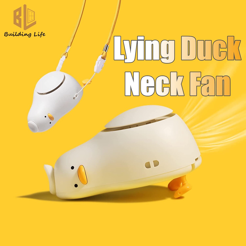 Lying Duck Portable Fan Neck Fan Hands Free Bladeless Fan USB ...