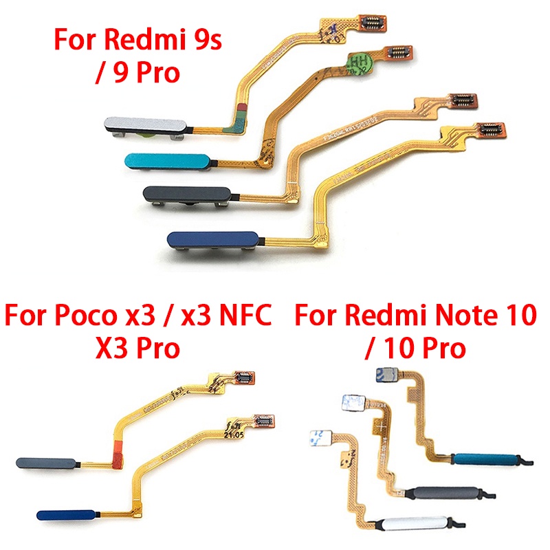 Original For Xiaomi Redmi Note 9 10 Pro 9s Poco X3 Pro M3 Fingerprint ...