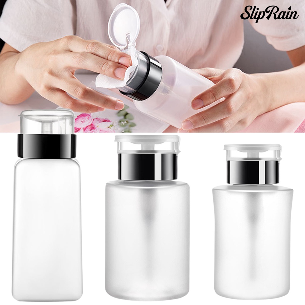 SR* Transparent Press-to-fill Bottle Home Supplies Push Down Empty Pump ...