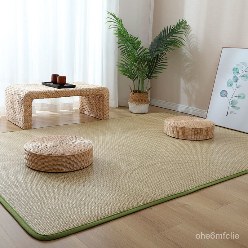 Japanese-Style Rattan Mat Carpet Living Room Bedroom Balcony Tatami Mat ...