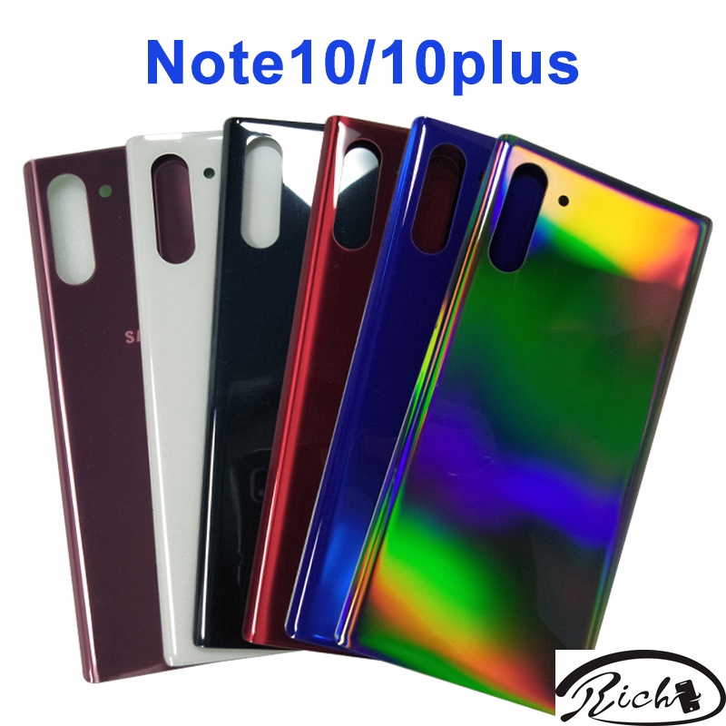 For SAMSUNG Galaxy Note10 Back Cover Glass Case For Galaxy Note 10 Plus ...