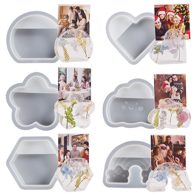 Heart Card Holder Silicone Mold Creative Price Tag Display Shelf ...