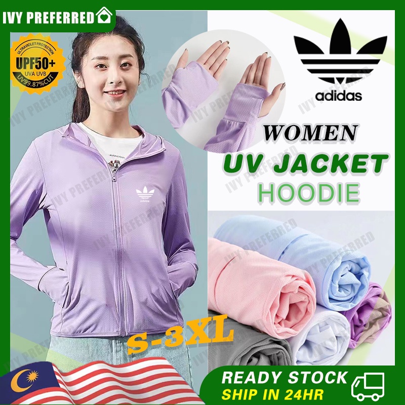 Women UV Jacket Hooded Windbreaker Outdoors Anti-Uv Instant Thin Mesh ...