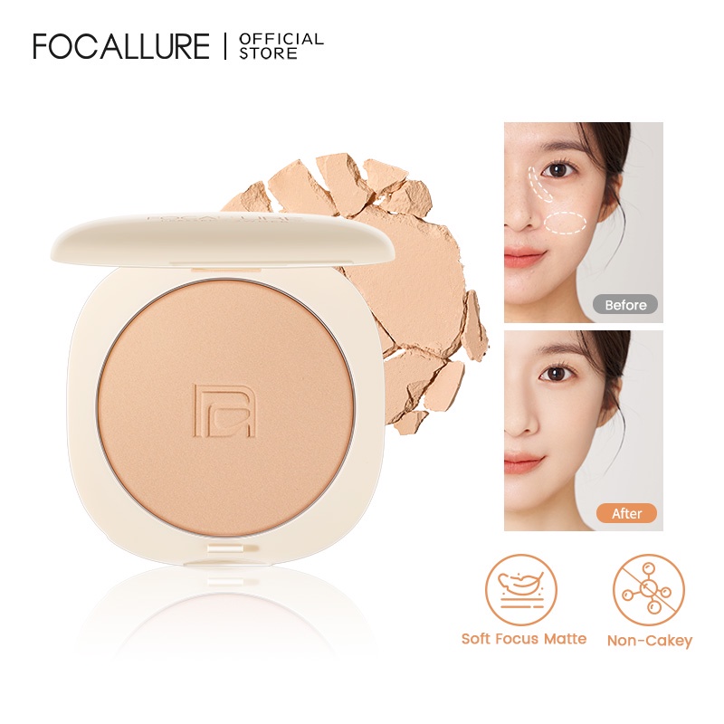 FOCALLURE Soft Focus Matte Pressed Powder Oil-control Blur Lipophilic ...