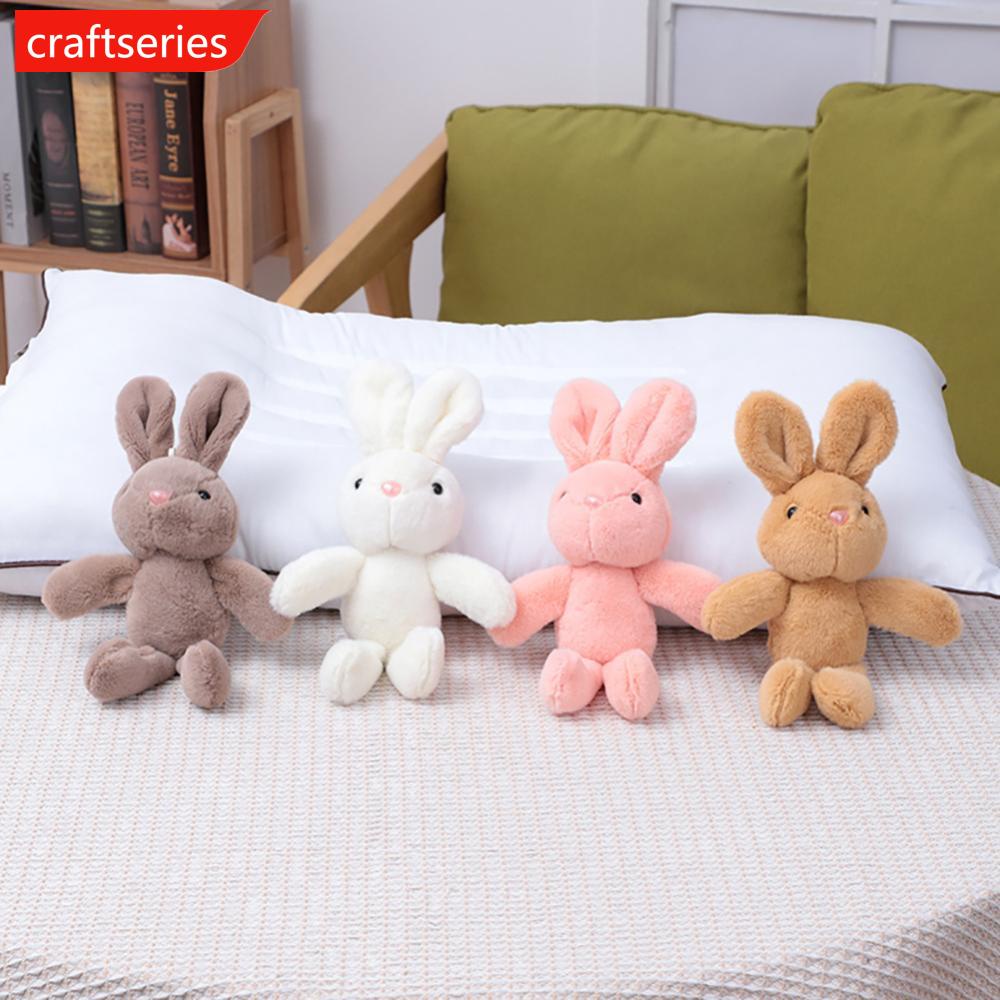 CRAFTSERIES 25cm Cute Rabbit Plush Toy Soft Stuffed Bunny Doll Sleeping ...