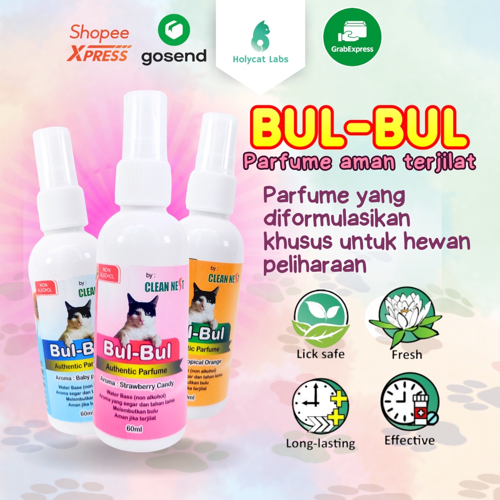 Bul BUL BUL Cat Perfume Authentic Perfume Safe to Lick Non-Alcoholic ...