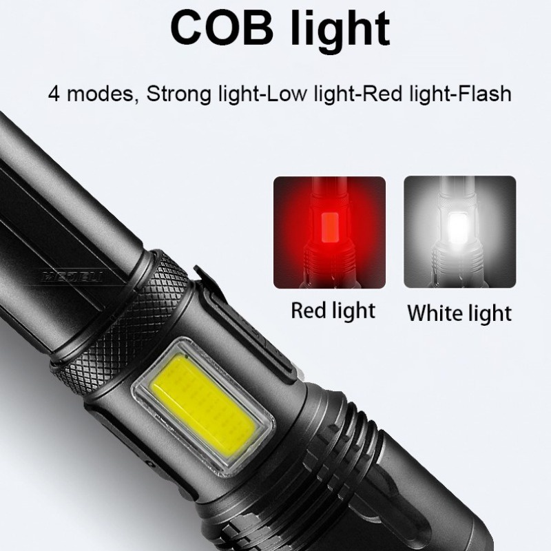 Super XHP120 The Most Powerful LED Flashlight XHP90 High Power Tactical ...