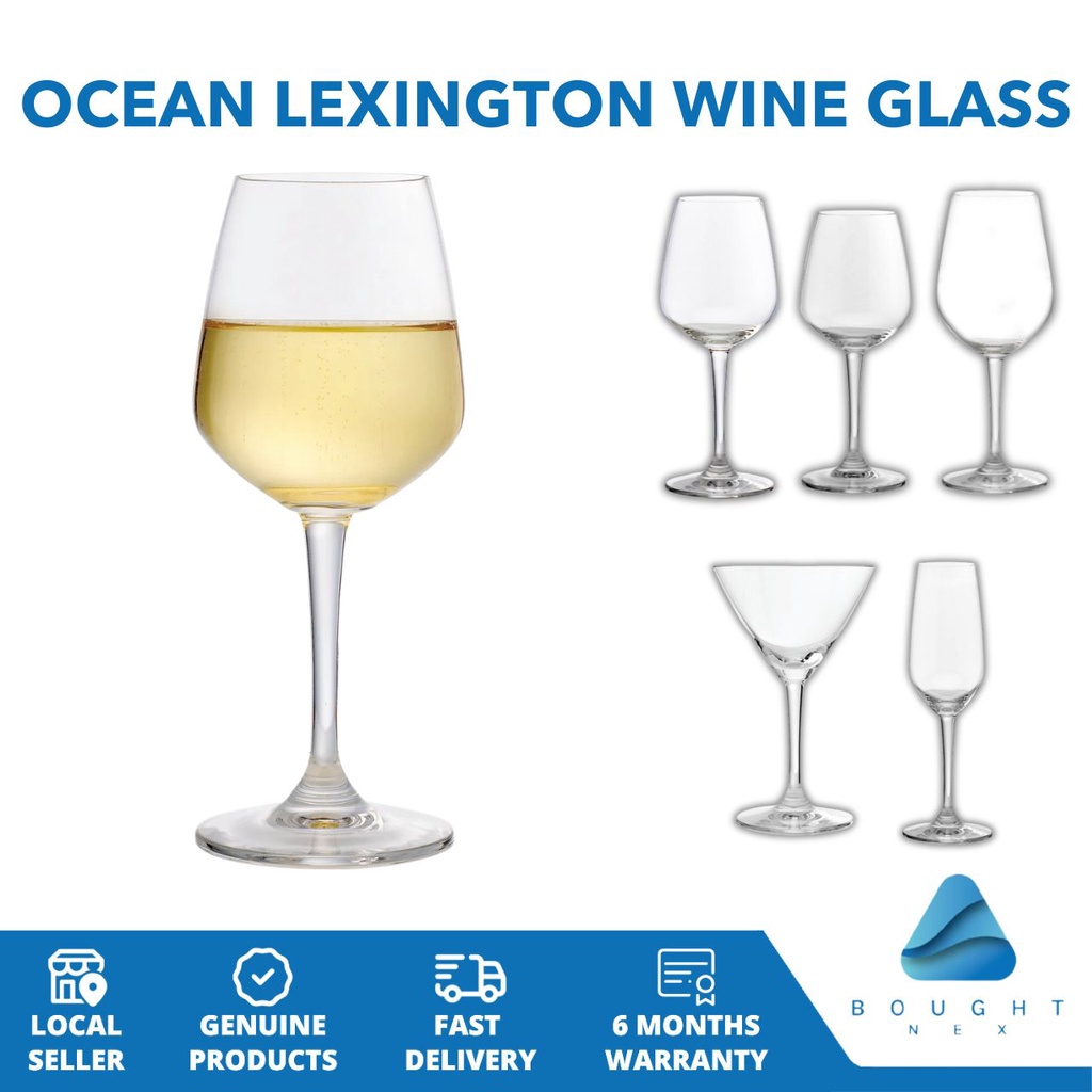 Ocean Lexington Fine Rim White / Red Wine Champagne Flute Cocktail ...