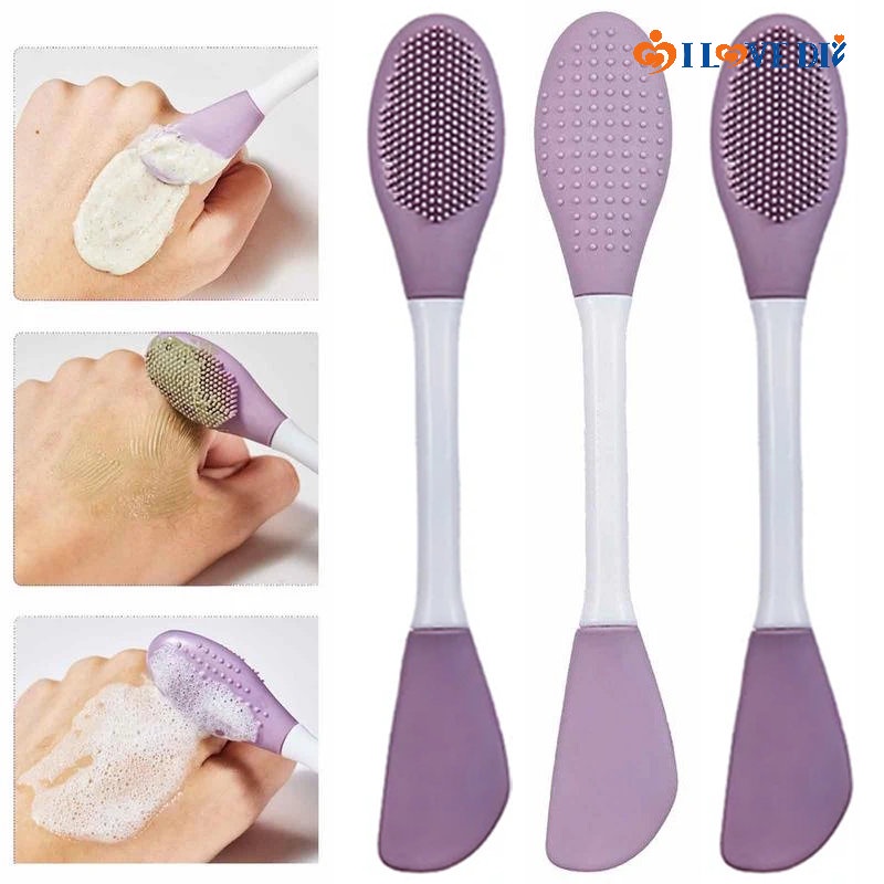 Face Soft Silicone Mask Brush/ DIY Double Head Skin Face Care Tools ...