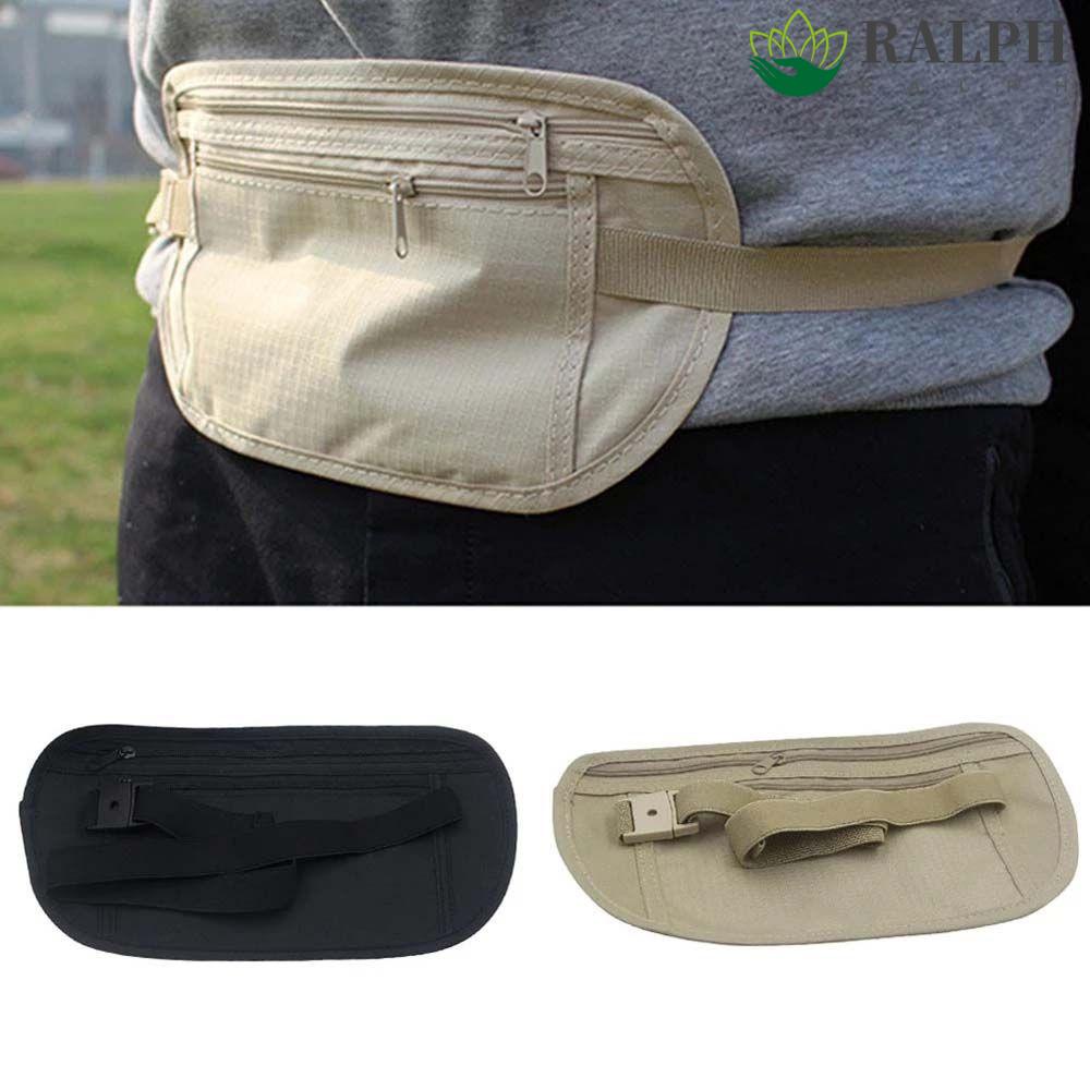 RALPH Security Farbic Waist Pouch Hidden Belt Bag Travel Waist Packs ...