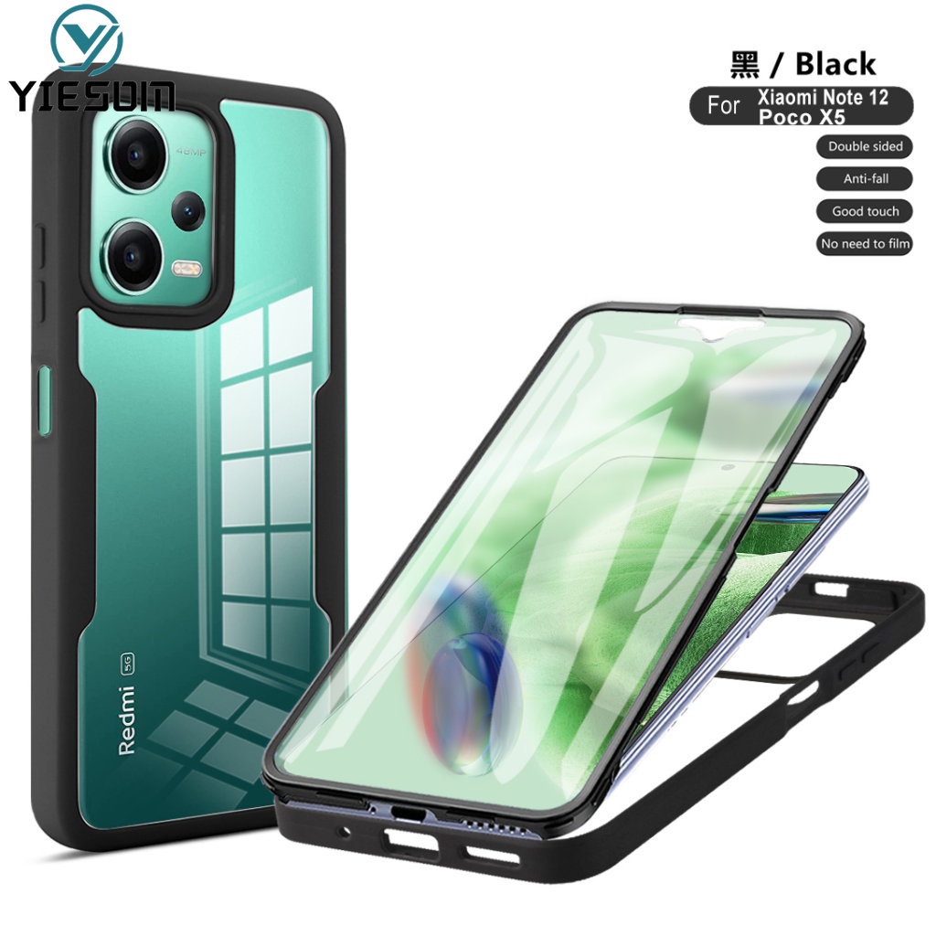 360 Full Body Double Phone Case Xiaomi Redmi Note 12 Pro Plus 5G Note ...