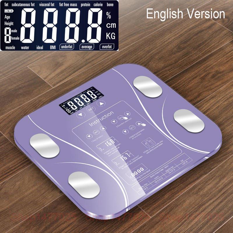 Index Electronic Smart Weighing Bathroom Body Bmi Scale Digital Human ...