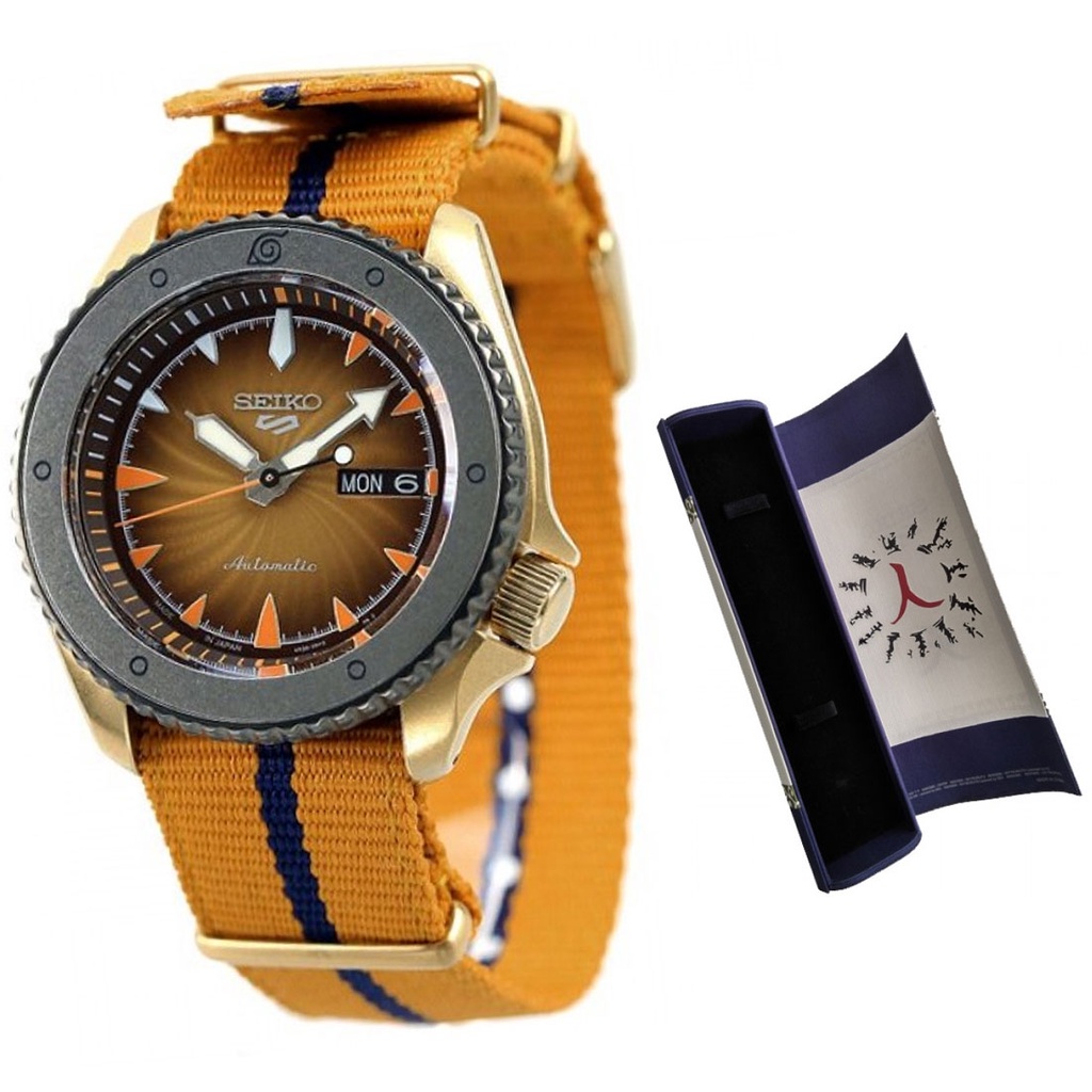 Seiko 5 Sports Automatic Naruto Boruto JDM Anime Nylon Watch SRPF70K1 ...
