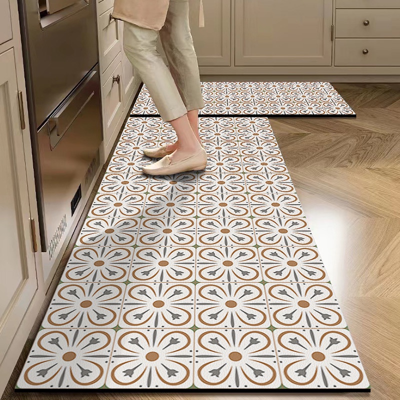 Waterproof Oil-Proof Foot Mats Whole Shop Dirt-Resistant Can Wipe ...