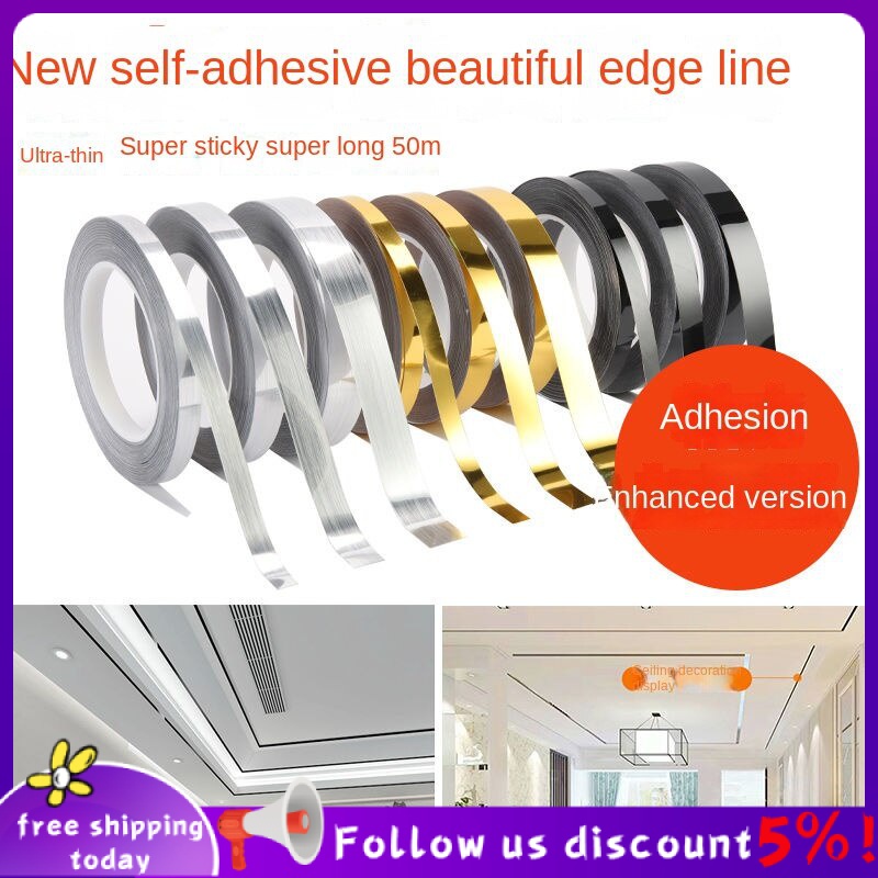 Beautiful Edge Line Self-Adhesive Edge Sealing Plaster Line Household ...