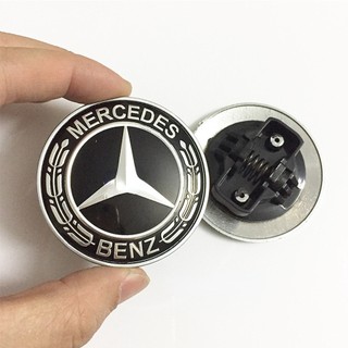57MM AbS Car Hood Front Bonnet Badge Emblem For Mercedes Benz Logo ...