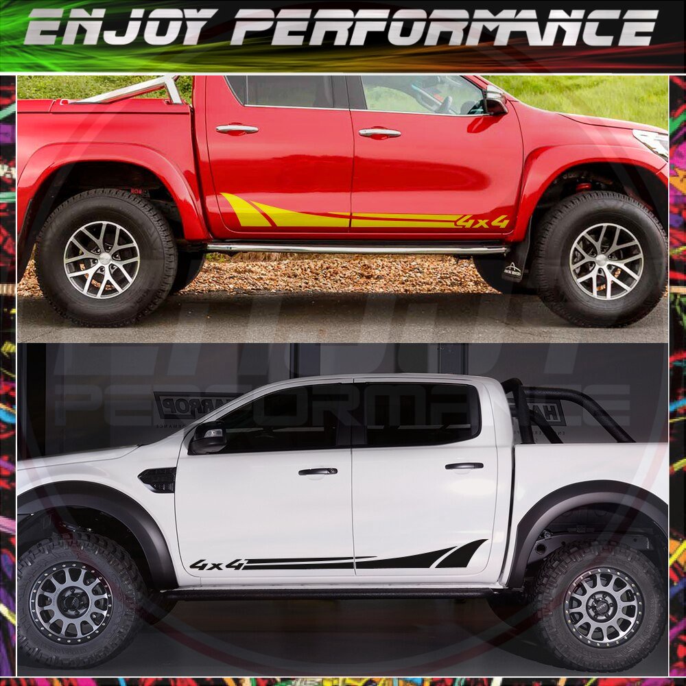 Car Door Side Stickers For Ford Ranger Raptor Vw Amarok Isuzu Dmax ...